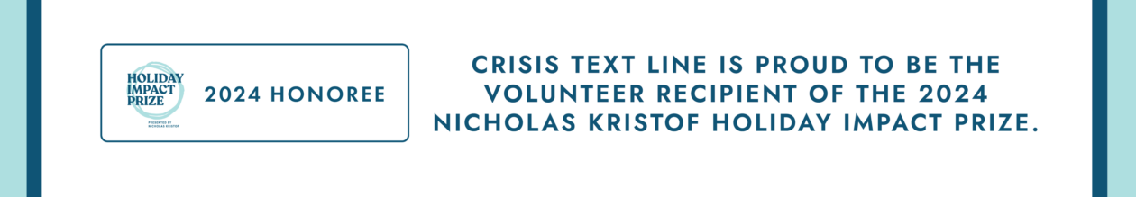 Crisis Text Line | Text HOME to 741741 Free, 24/7 Mental Health Support